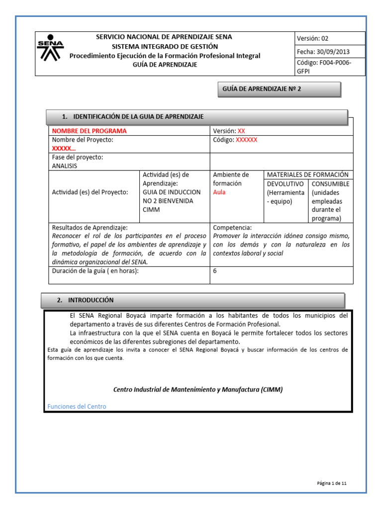 Guía Aprendizaje SENA Boyacá CIMM | PDF | Negocios
