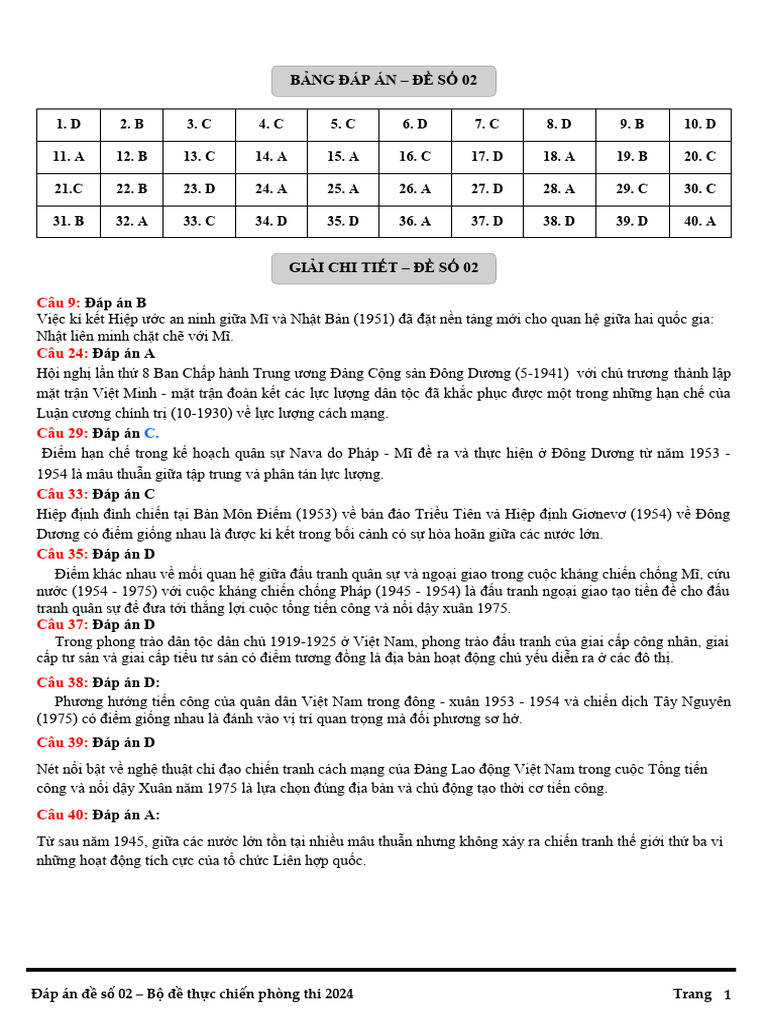 HDG de So 02 Mon Lich Su | PDF