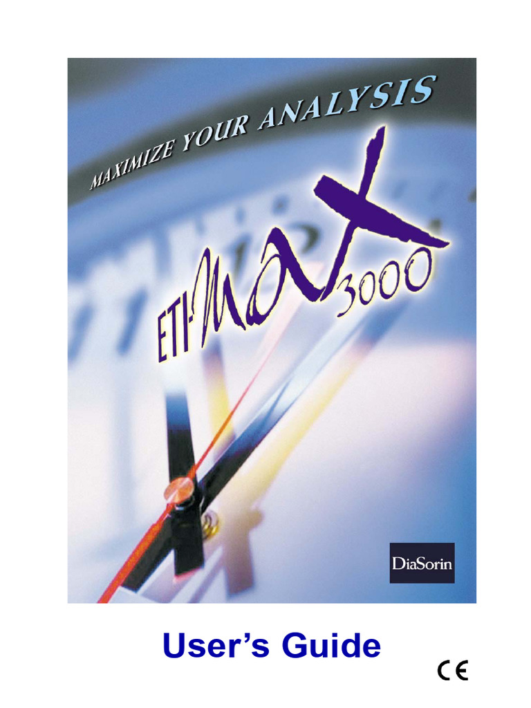 ETI-Max 3000 User's Guide Overview | PDF | Assay | Computing