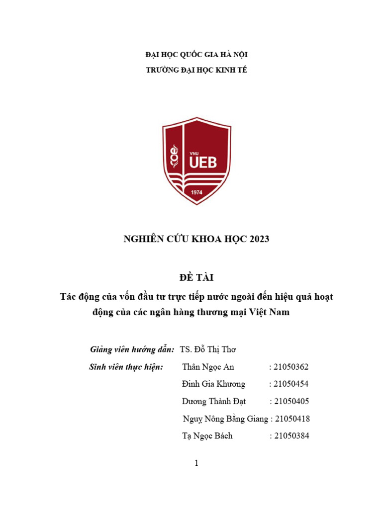 ĐỀ CƯƠNG NCKH 2023 | PDF