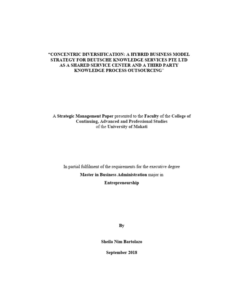 Strategic Paper | PDF | Banks | Outsourcing