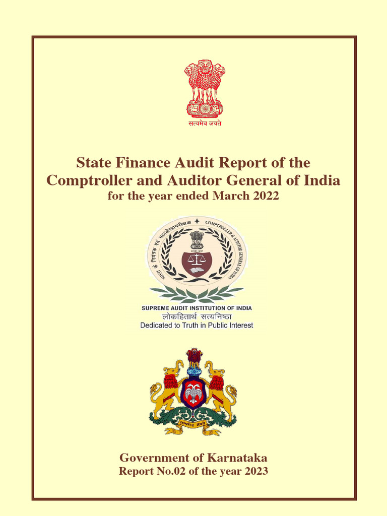 State Finance Audit Report of The Comptroller and Auditor General of ...