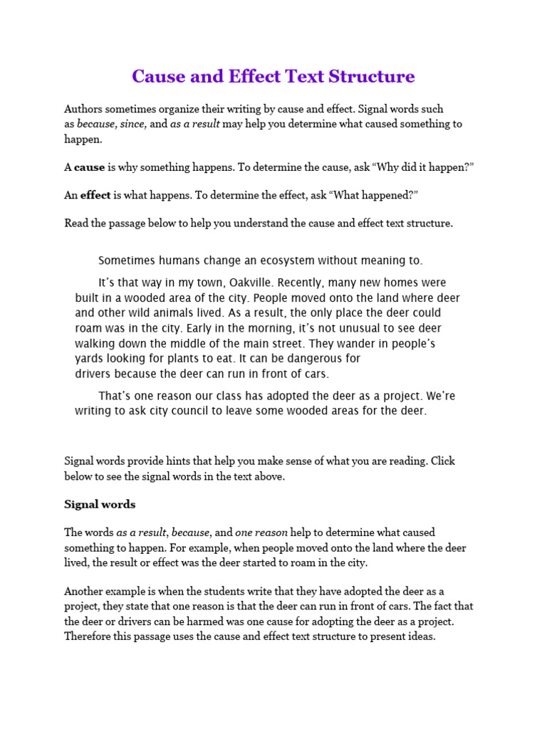 Cause Effect Theory | PDF | Reason