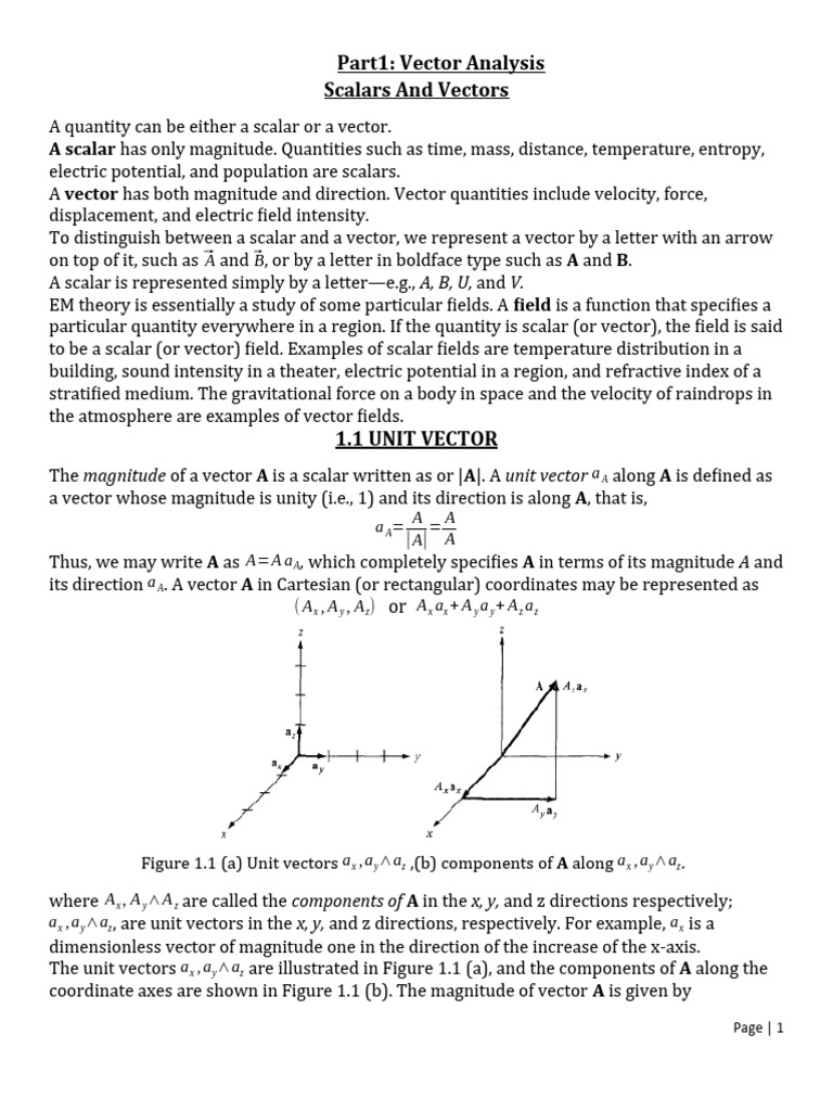 Vector | PDF | Euclidean Vector | Divergence