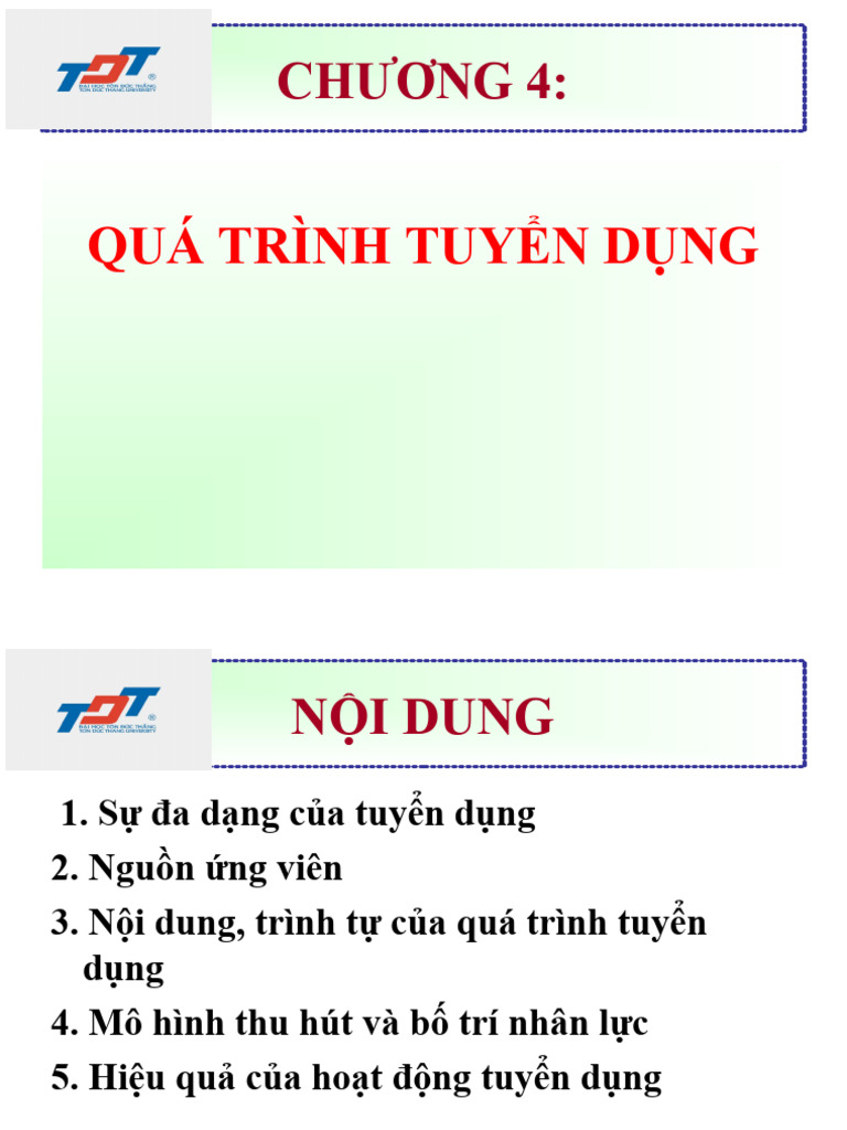 Chuong4-Qua Trinh Tuyen Dung | PDF