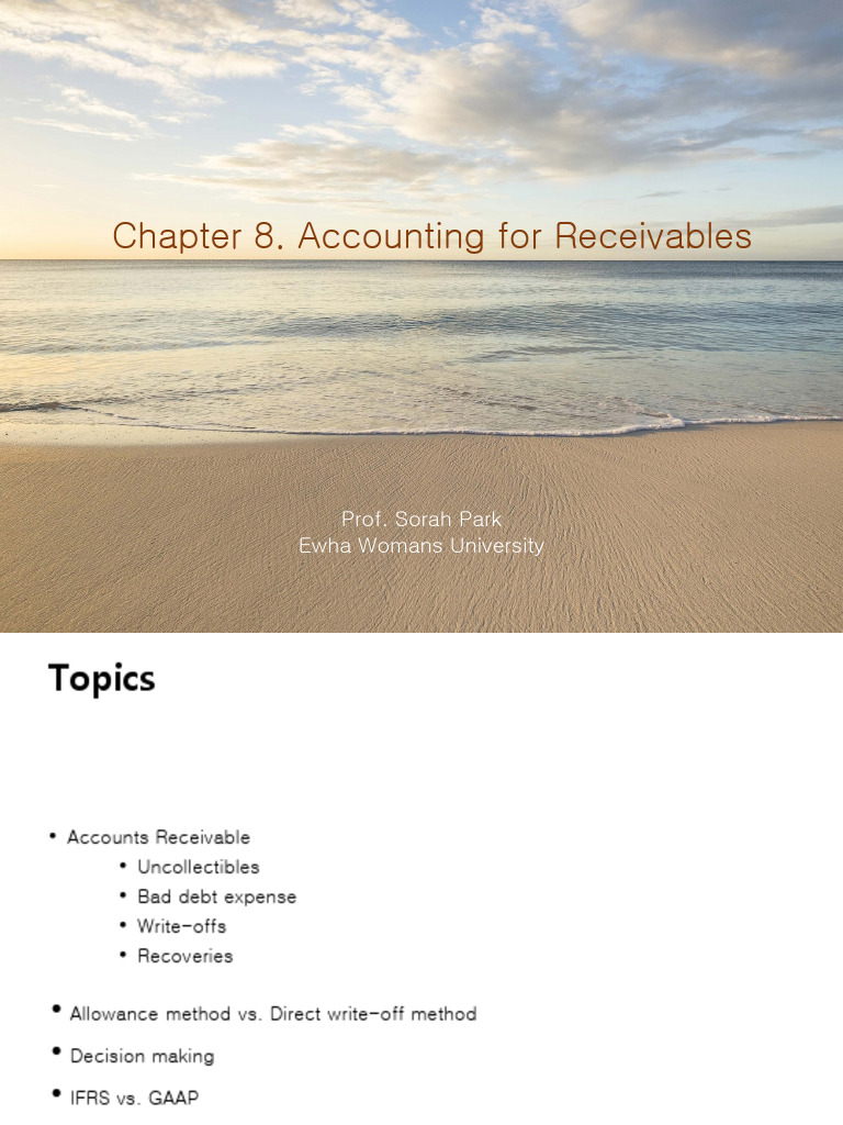 Chapter 8 Lecture Note | Download Free PDF | Debits And Credits | Bad Debt