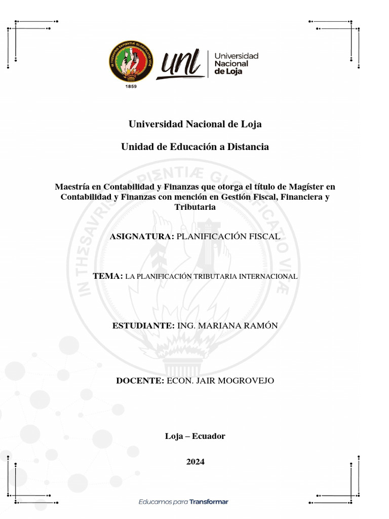 Ensayo Planificacion Tributaria - Mariana Ramón | PDF | Impuestos ...