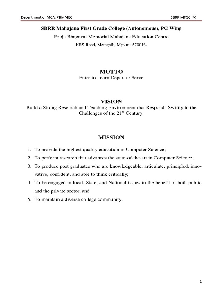 MCA Program Guidelines | PDF | Academic Degree | Thesis