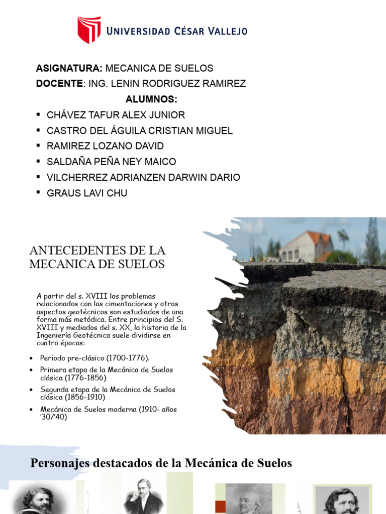 Diapositiva de Mecanica de Suelos Suelos | PDF | Suelo | Mecánica de suelos