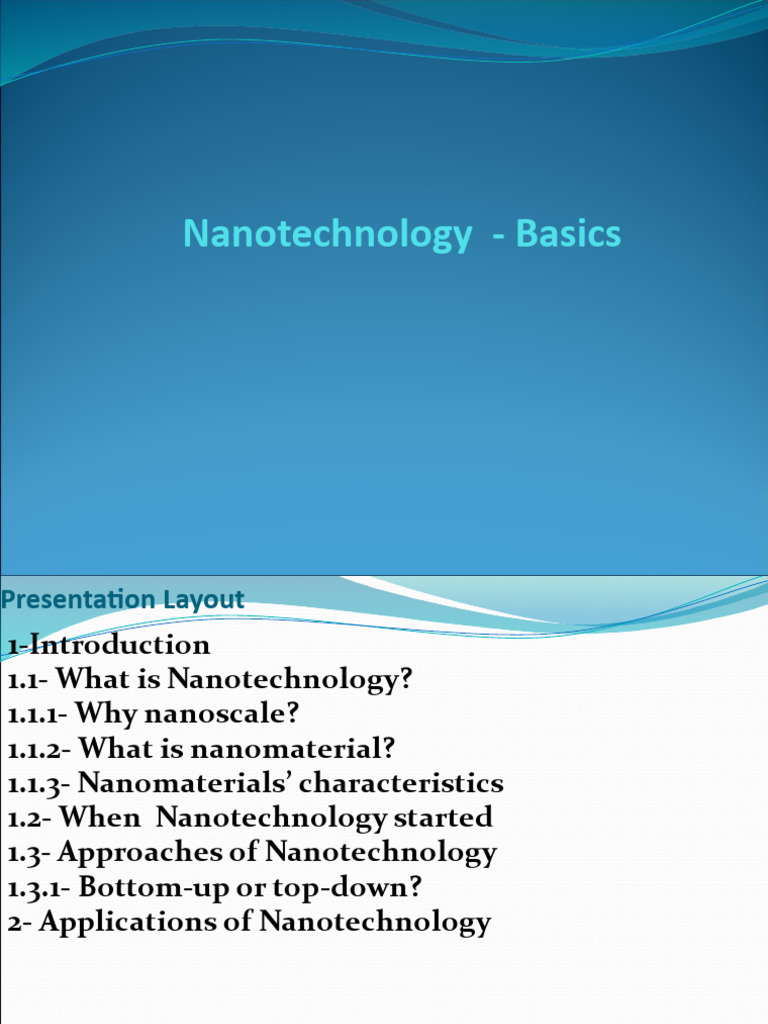 Nanotechnology | PDF | Nanotechnology | Nanomaterials