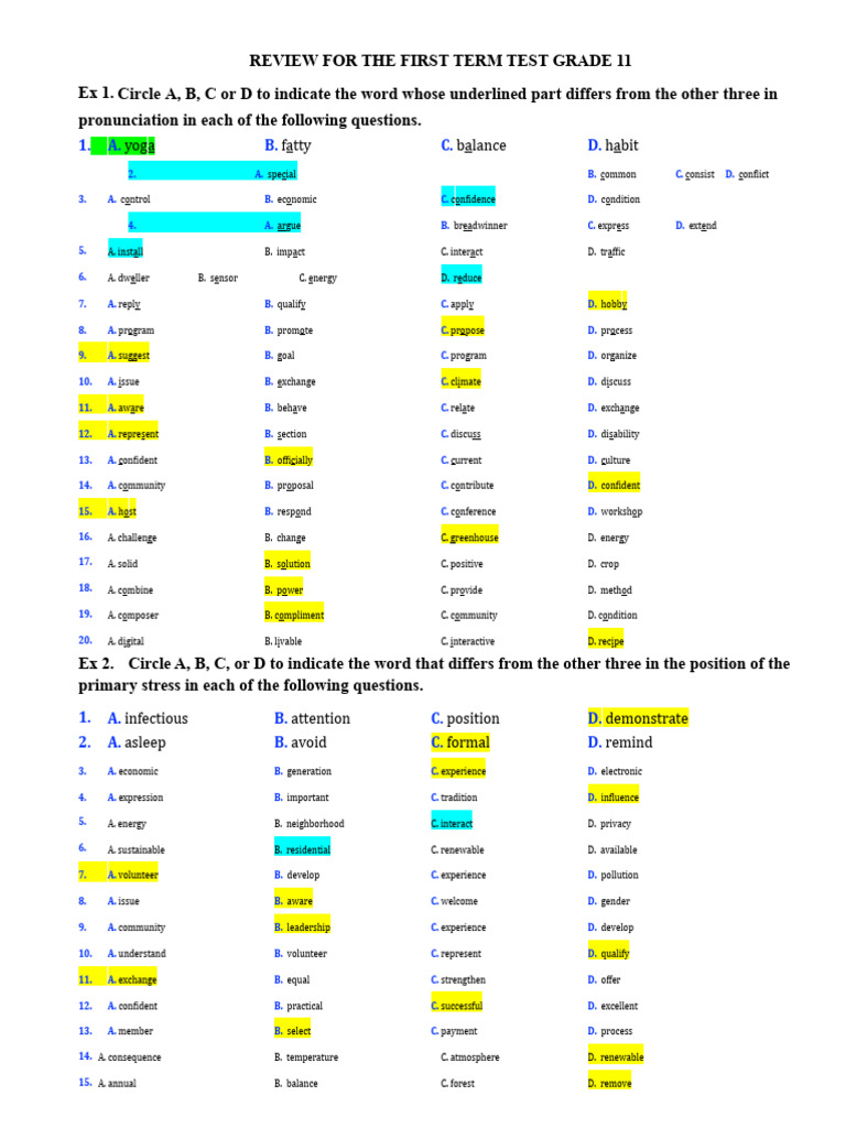 Grade 11 English Test Prep | PDF | Climate Change | Greenhouse Effect
