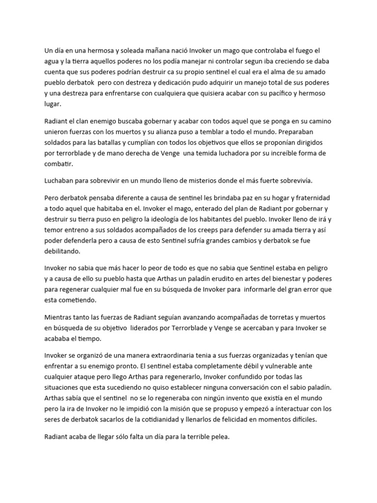 Invoker y la Defensa de Derbatok | PDF | Derecho