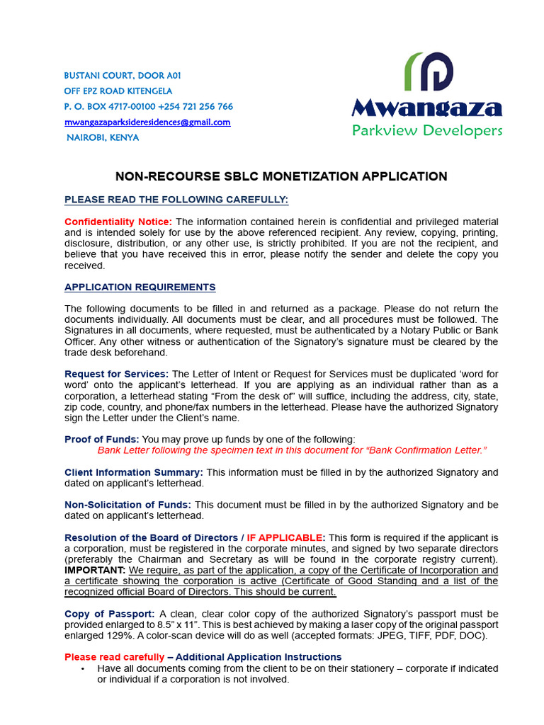 SBLC Monetization Guide | PDF | Banks | Letter Of Credit
