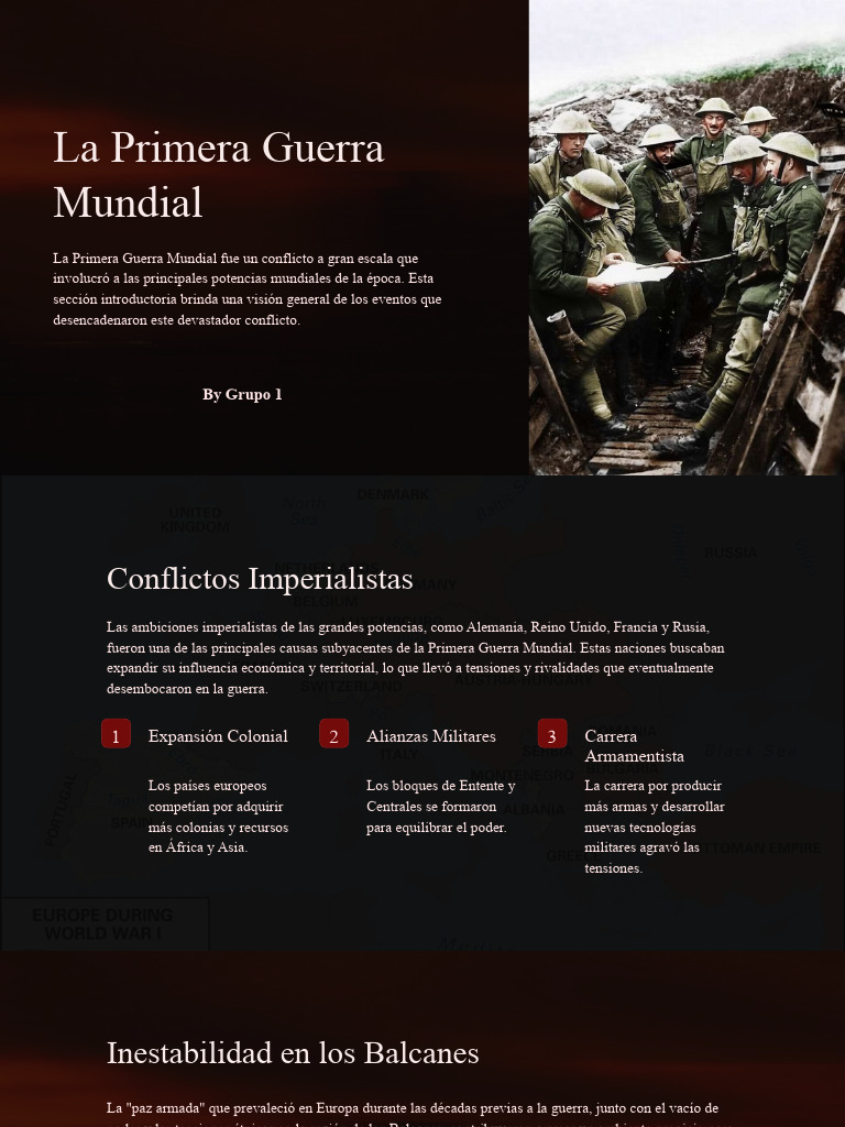 La Primera Guerra Mundial | PDF | Primera Guerra Mundial | Austria Hungría