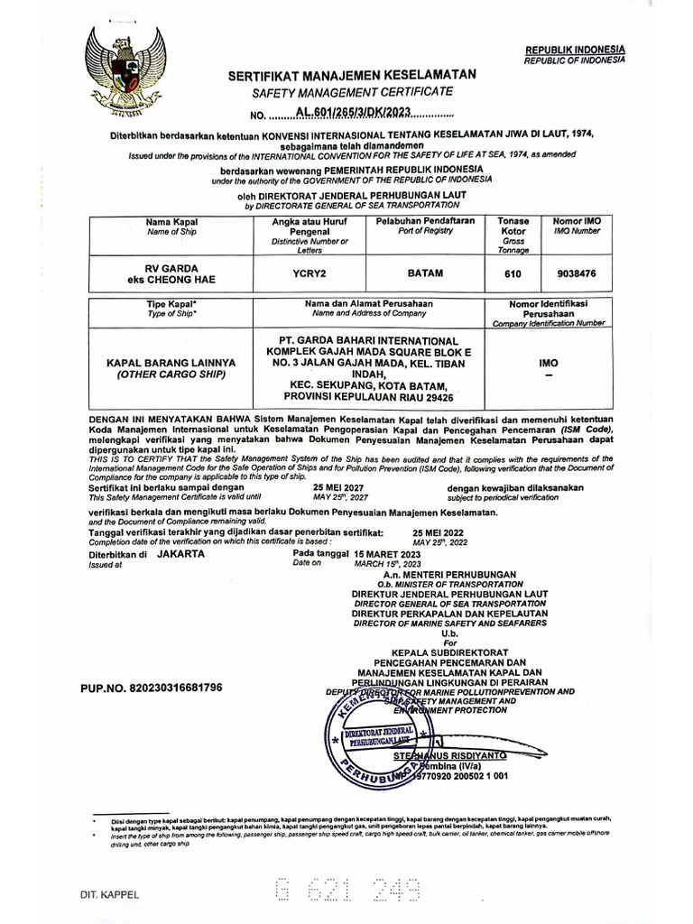 SMC RV Garda-1 | PDF