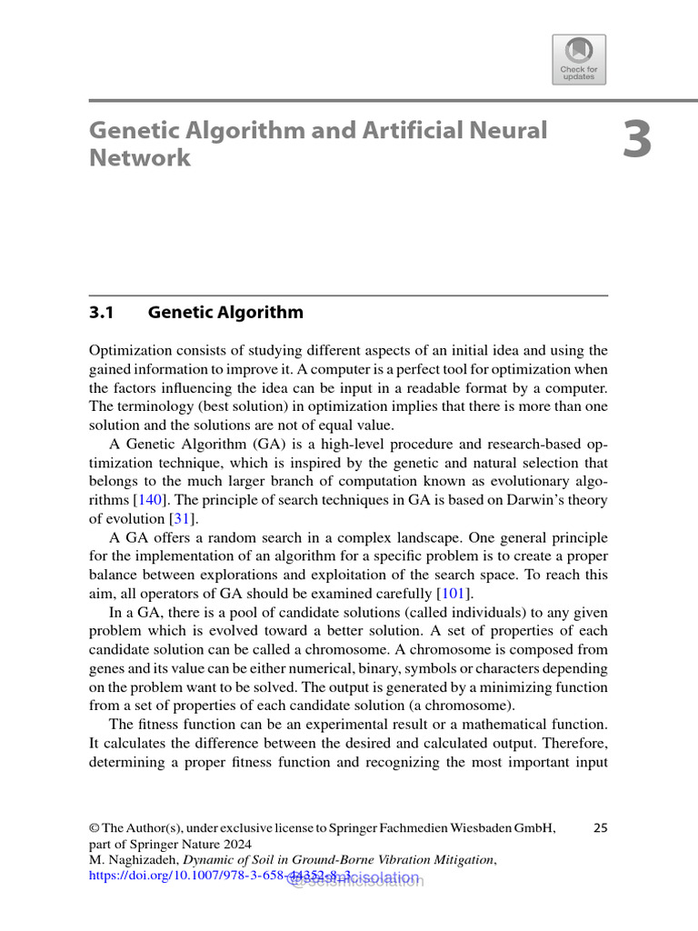 Genetic Algorithm and Artificial Neural Network | PDF | Artificial Neural Network | Machine Learning