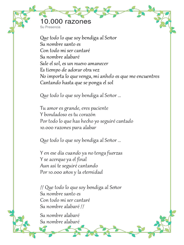 Alabanza y Devoción Eterna | PDF