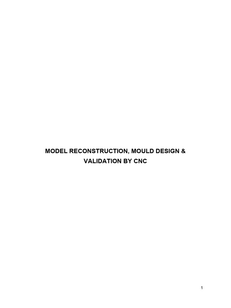 CNC Mould Design & Validation | PDF | Numerical Control | Engineering