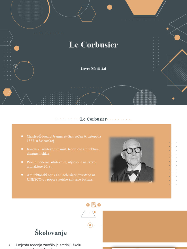 Le Corbusier - Lovro Matić 2.d | PDF