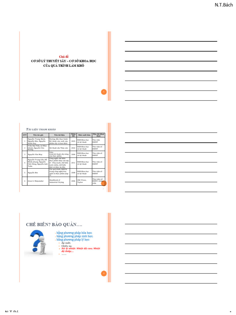 Chu de 1.1..co So Ly Thuyet Say - CSKH Cua QT Lam Kho | PDF