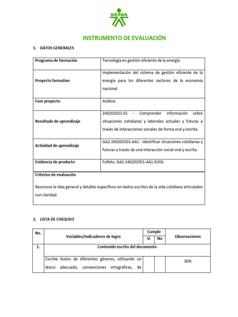 Folleto del Programa GA2-240202501-AA1 | PDF | Evaluación | Léxico