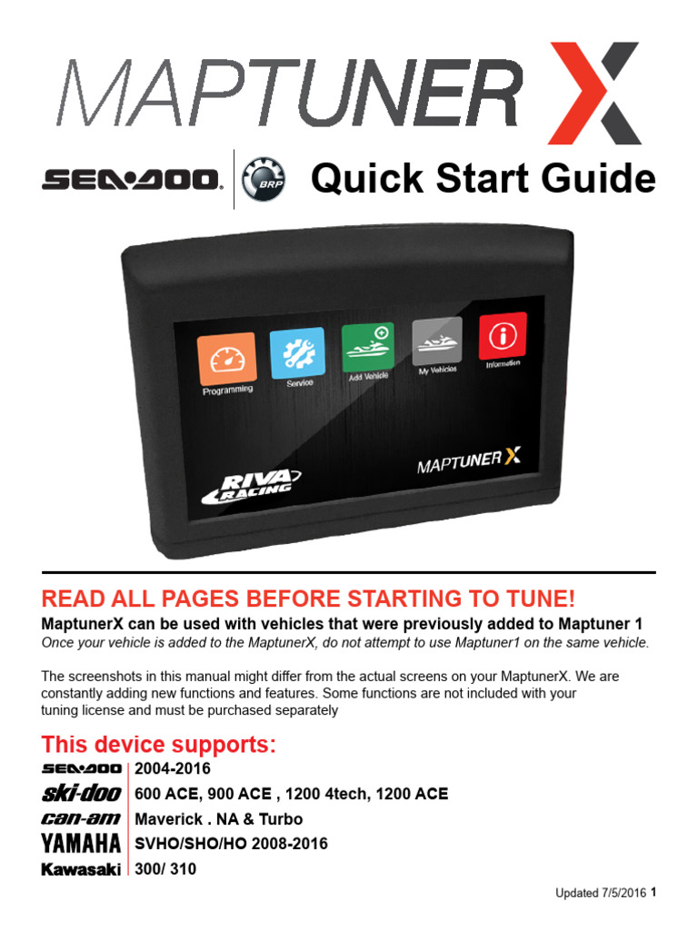 Riva MaptunerX Instructions SeaDoo | PDF | Throttle | Password