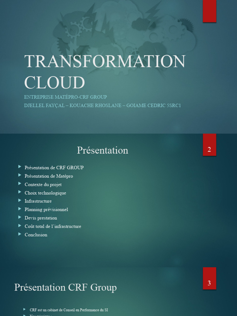 Presentation Projet v2 | PDF | Active Directory | Cloud computing