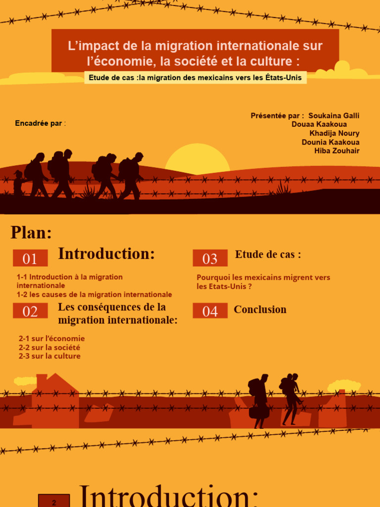 L'impact de La Migration Internationale Sur L'économie, La Société Et ...
