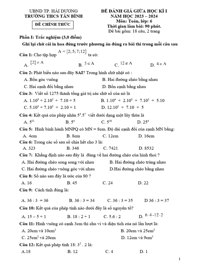 de-giua-hoc-ki-1-toan-6-nam-2023-2024-truong-thcs-tan-binh-hai-duong | PDF