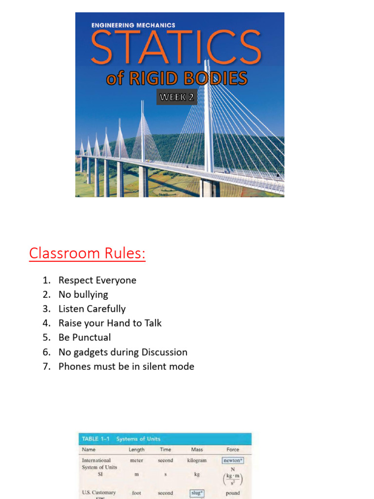 Statics Week 2 10 02 2024 Pdf Force Euclidean Vector