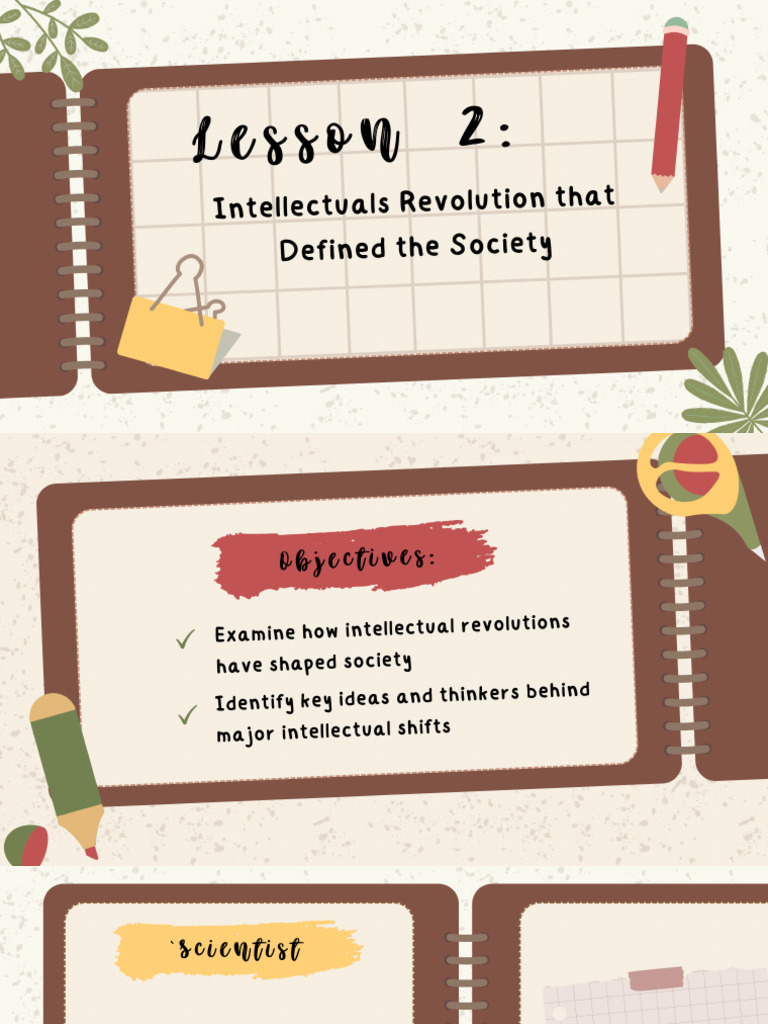LESSON2 -Intellectual Revolution That Defined the Society | PDF