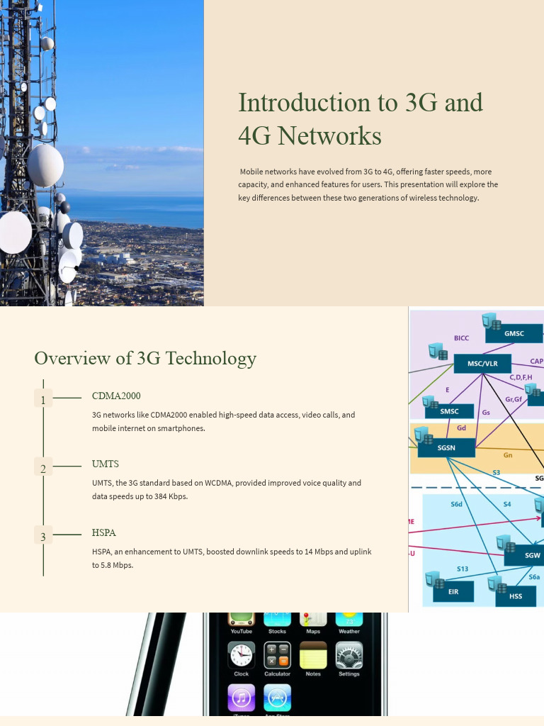 Introduction-to-3G-and-4G-Networks | PDF | 4 G | 3 G