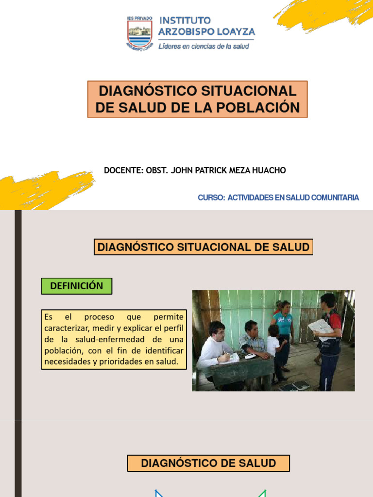 Diagnóstico Situacional de Salud | PDF