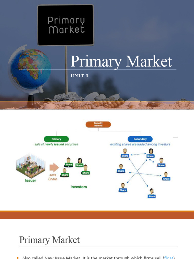 Unit 3 Primary Market | PDF | American Depositary Receipt | Securities ...