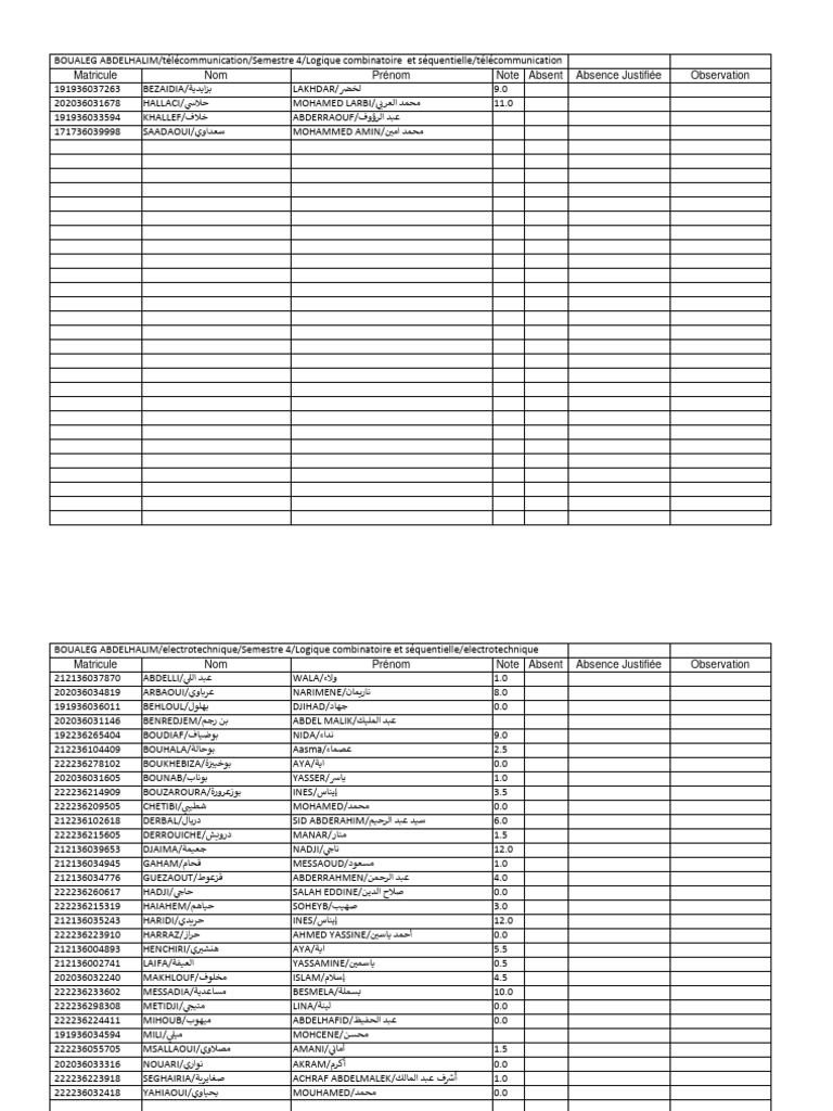Examne - Note - ExamenS4 - Logique TLC 2024 | PDF