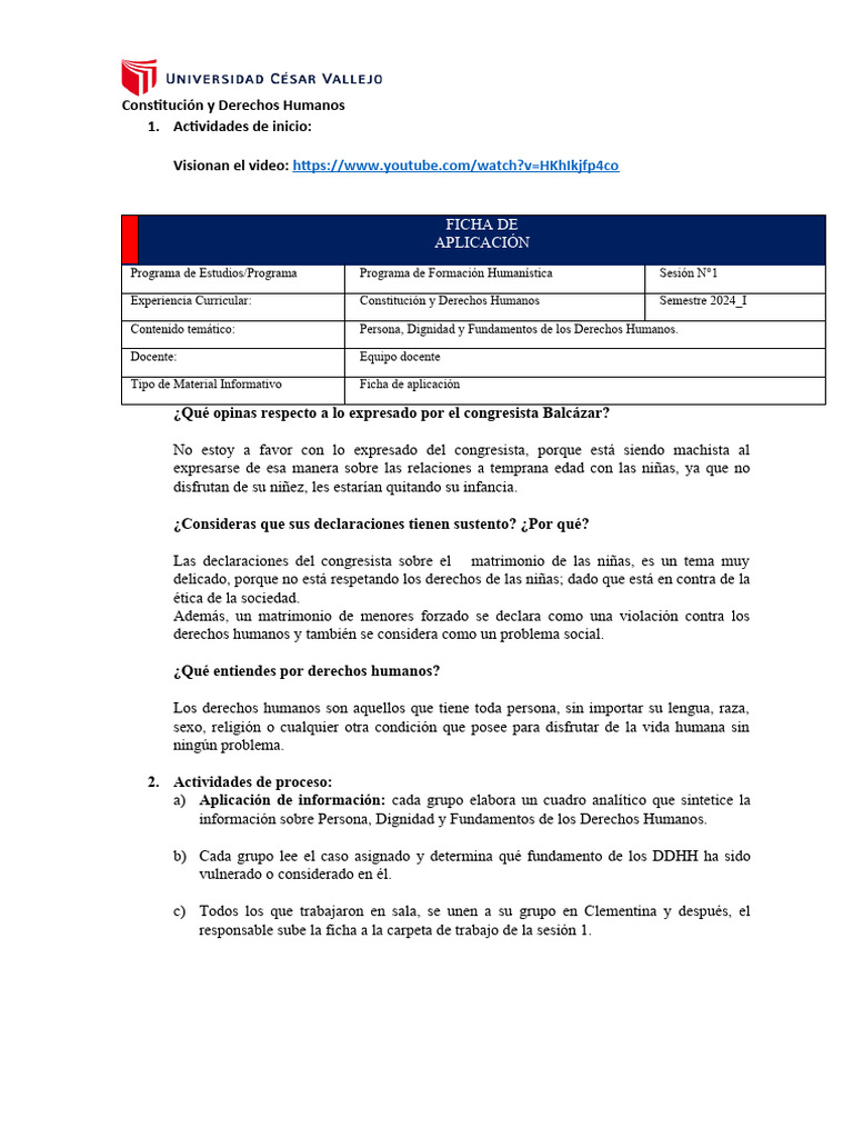 Constitución Y Derechos Humanos Pdf Derechos Humanos Dignidad