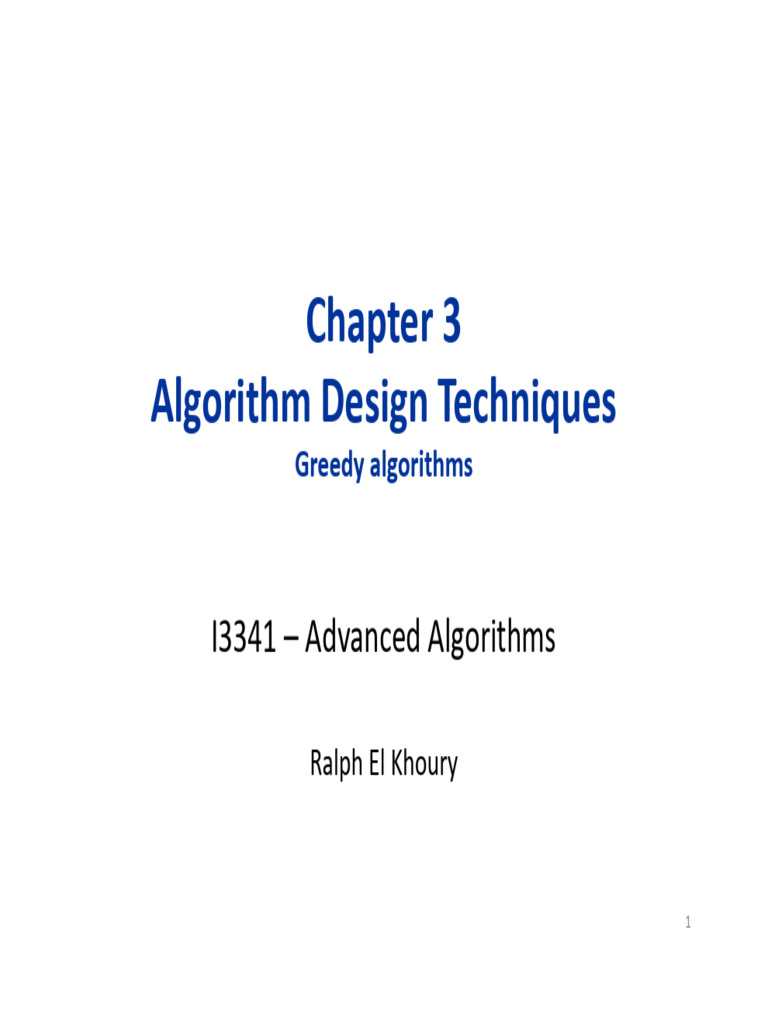 Greedy Algorithms in Optimization Problems | PDF | Mathematical ...