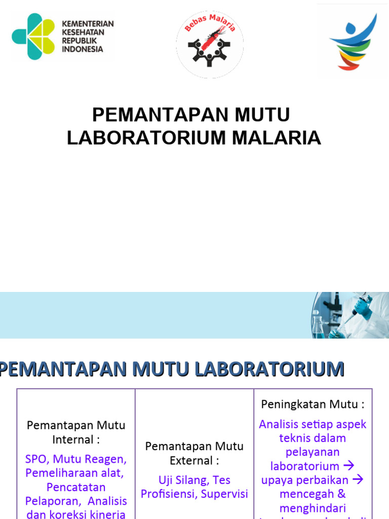 Pemantapan Mutu Lab Malaria | PDF