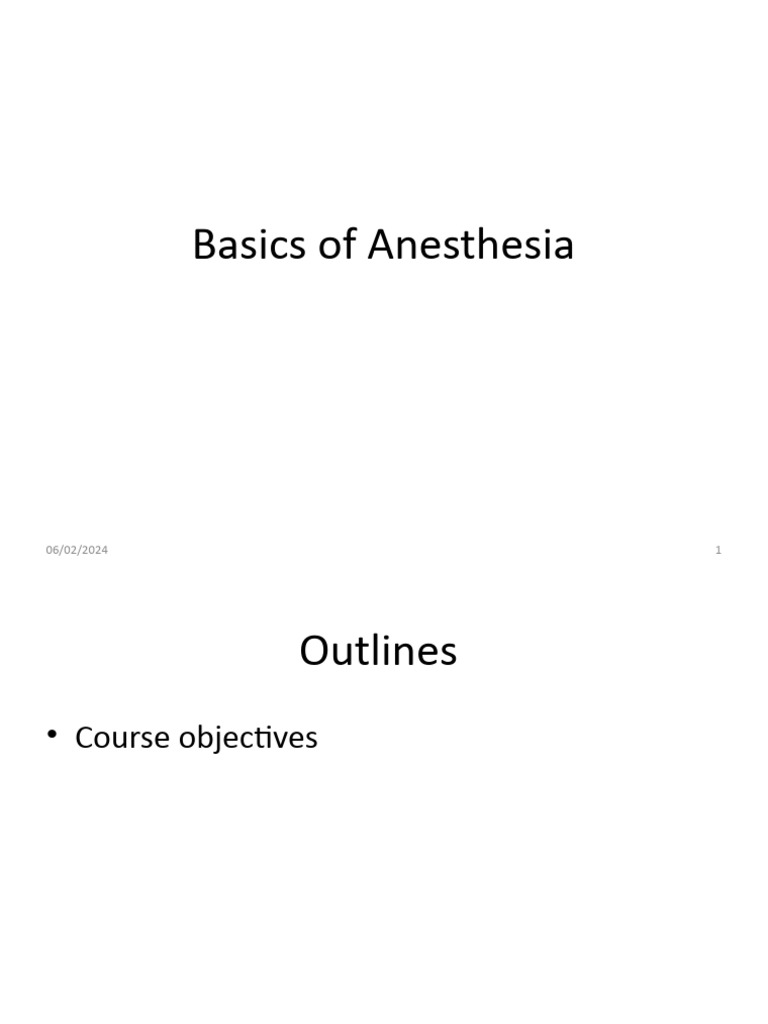 Basics of Anesthesia | PDF | Monitoring (Medicine) | Valve
