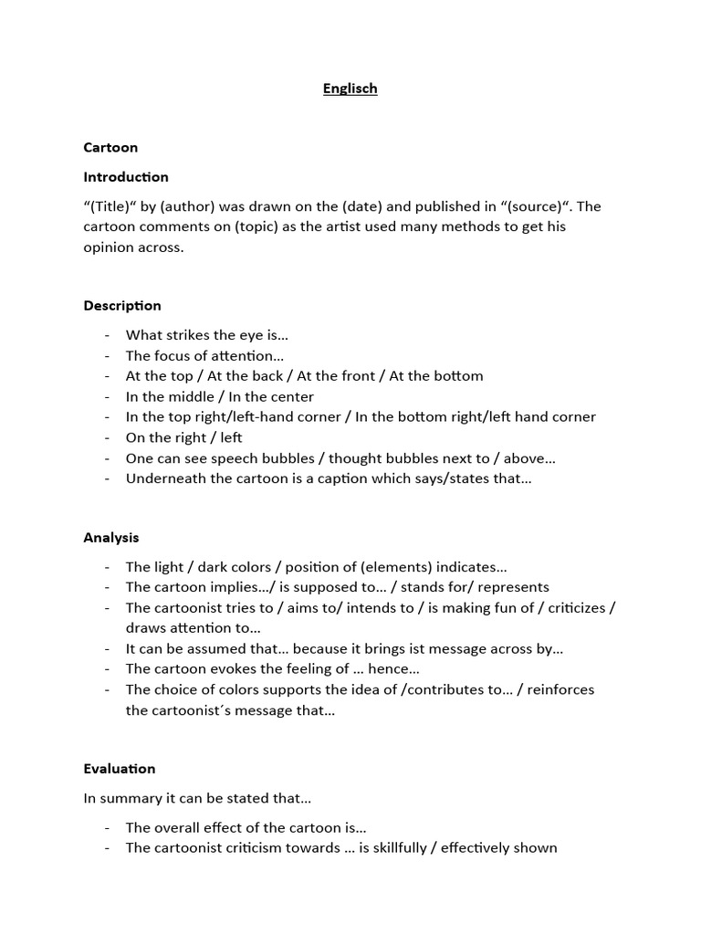 Englisch | PDF | Cartoon