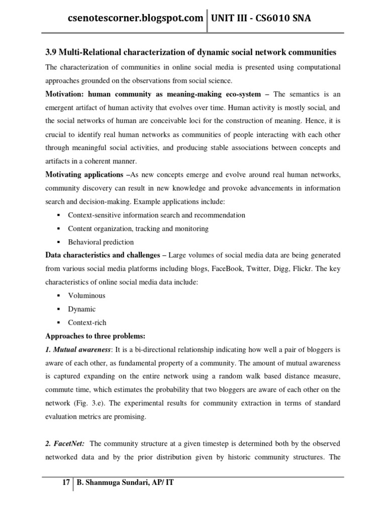 5 Multi-Relational Characterization of Dynamic Social Network 1 | PDF | Social Media | Popular ...