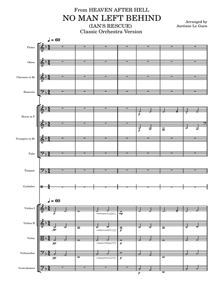 NO MAN LEFT BEHIND - Auréane Le Guen - Classical Orchestra Version ...