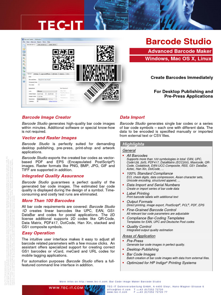 BCStudio en | PDF | Barcode | Computing