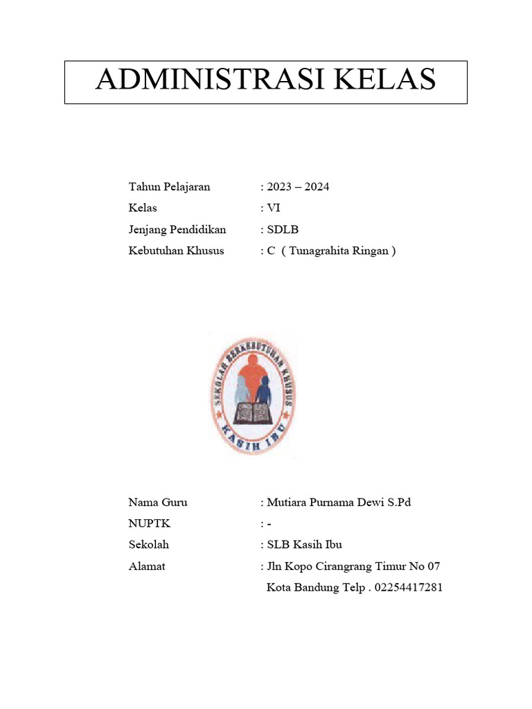 Administrasi KELAS Muti | PDF