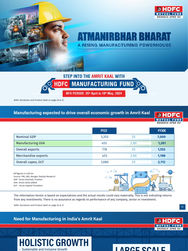 NFO Investor Presentation - HDFC Manufacturing Fund - April 2024 | PDF ...
