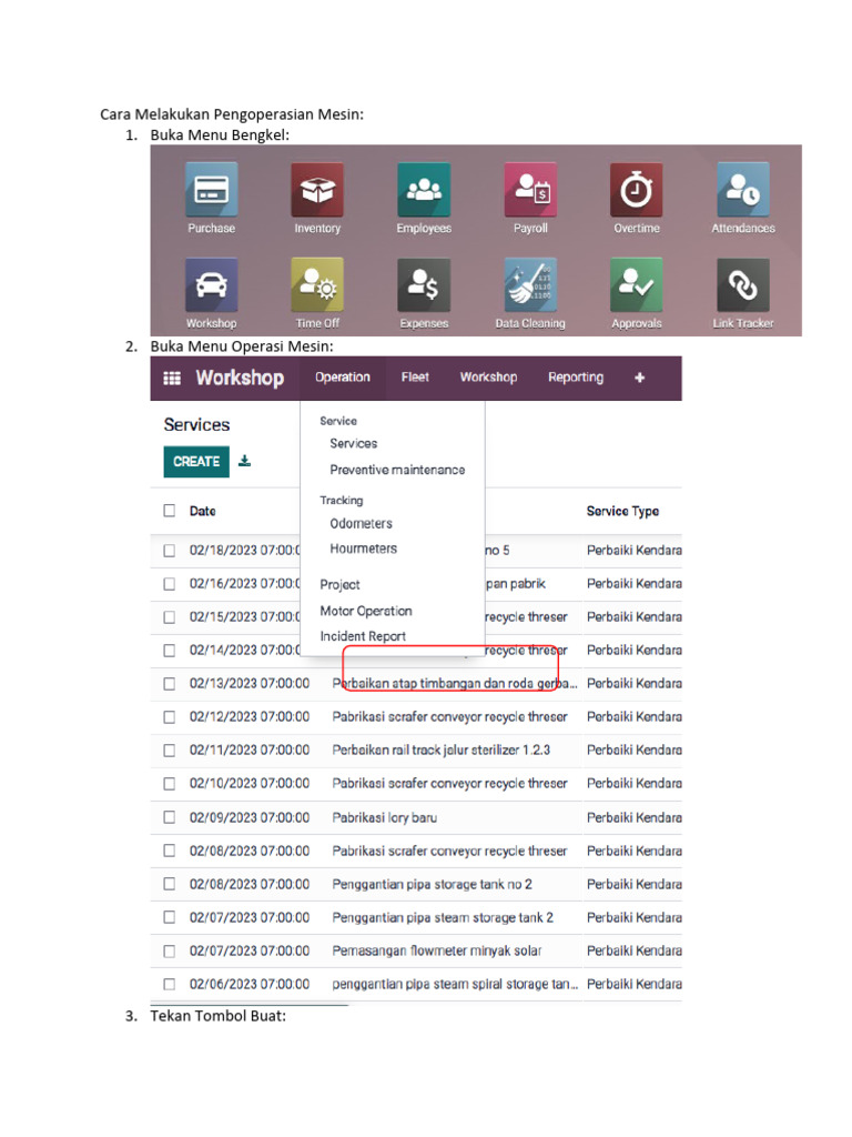 Panduan Operasi Mesin | PDF | Komputer