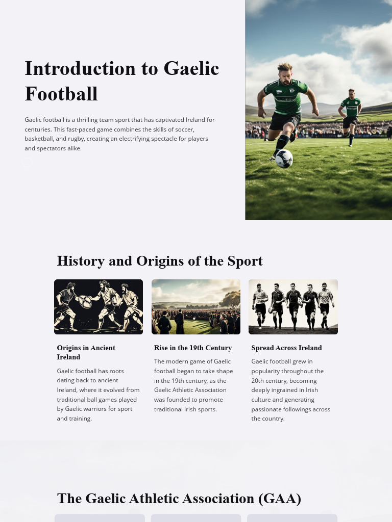Introduction To Gaelic Football | PDF | Gaelic Games | Association Football