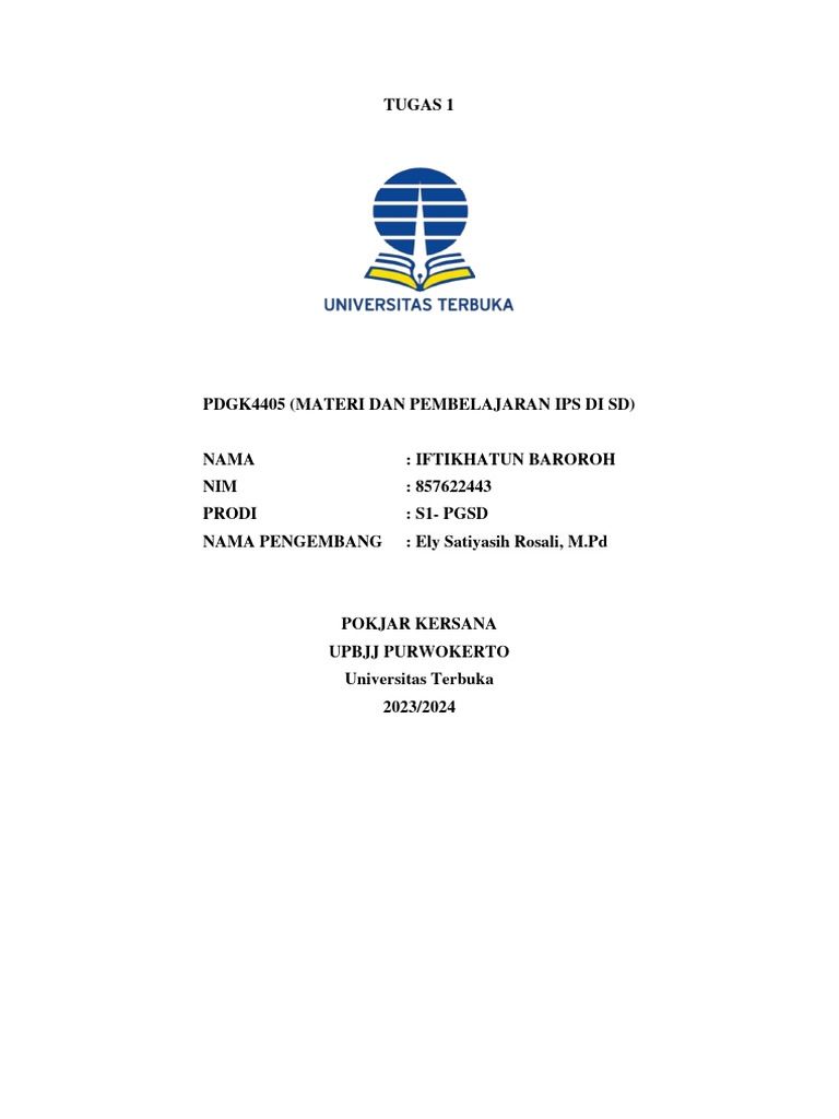 Tugas 2 Materi Dan Pembelajaran Ips Di SD | PDF