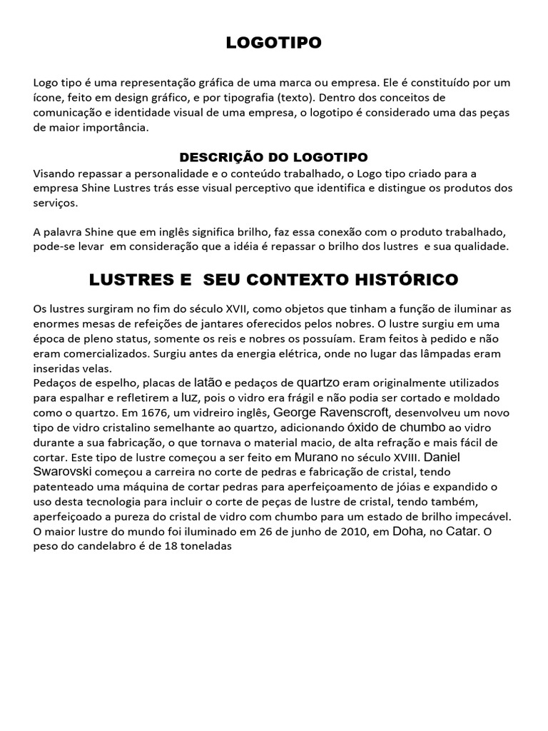 Logo Shine Lustres | PDF