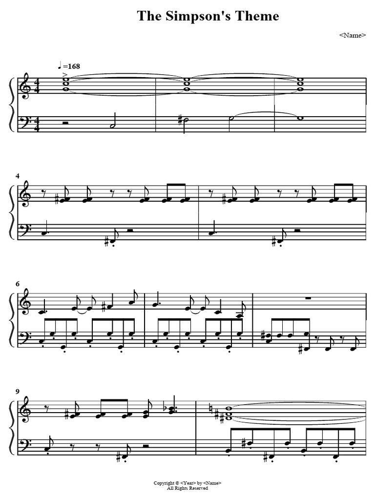 The Simpson'S Theme | PDF